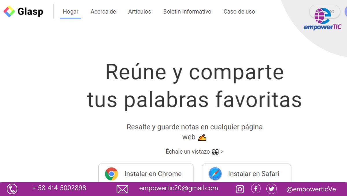 Glasp, la extensión que revoluciona la forma en que consumimos contenido - empowerTIC