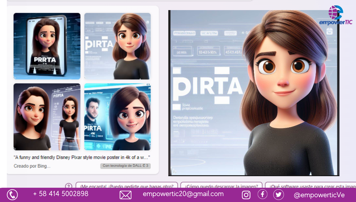 Crea tu avatar al estilo Disney Pixar con inteligencia artificial - empowerTIC