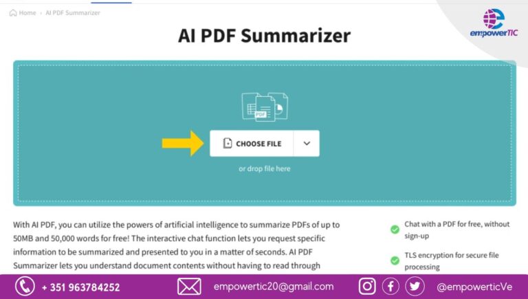 Cómo resumir un PDF con inteligencia artificial gratis - empowerTIC